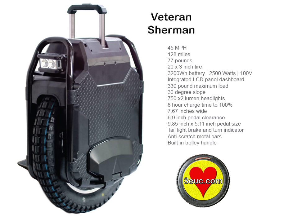 3euc.com | Veteran electric unicycle (EUC) models!